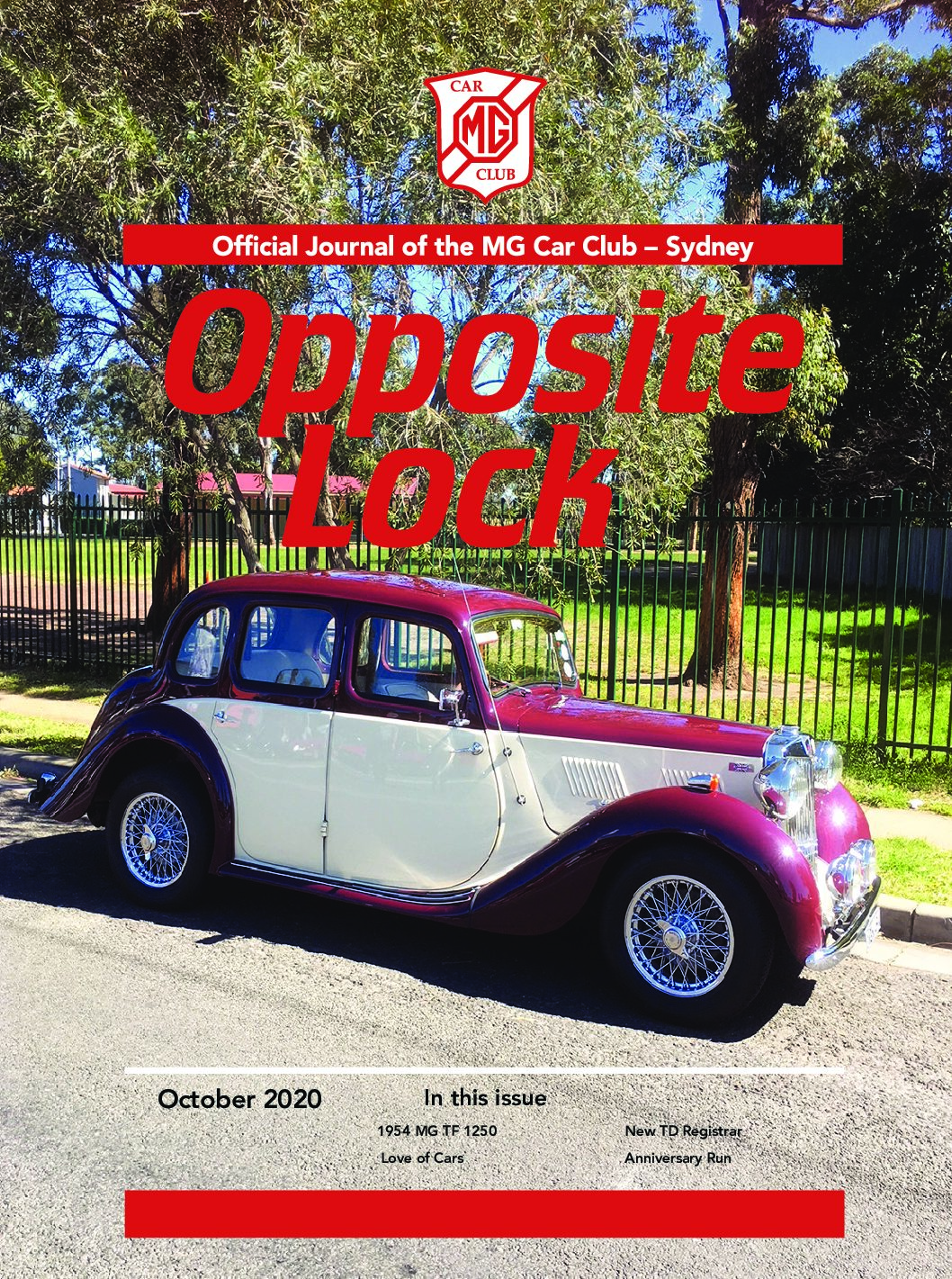 Opposite Lock, October 2020 - The MG Car Club Sydney