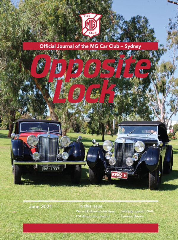 Opposite Lock, June 2021 - The MG Car Club Sydney