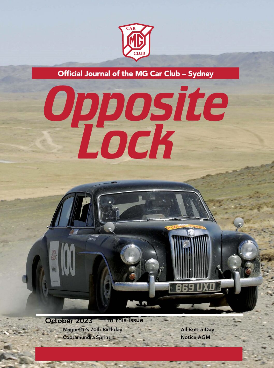 Opposite Lock, October 2023 - The MG Car Club Sydney
