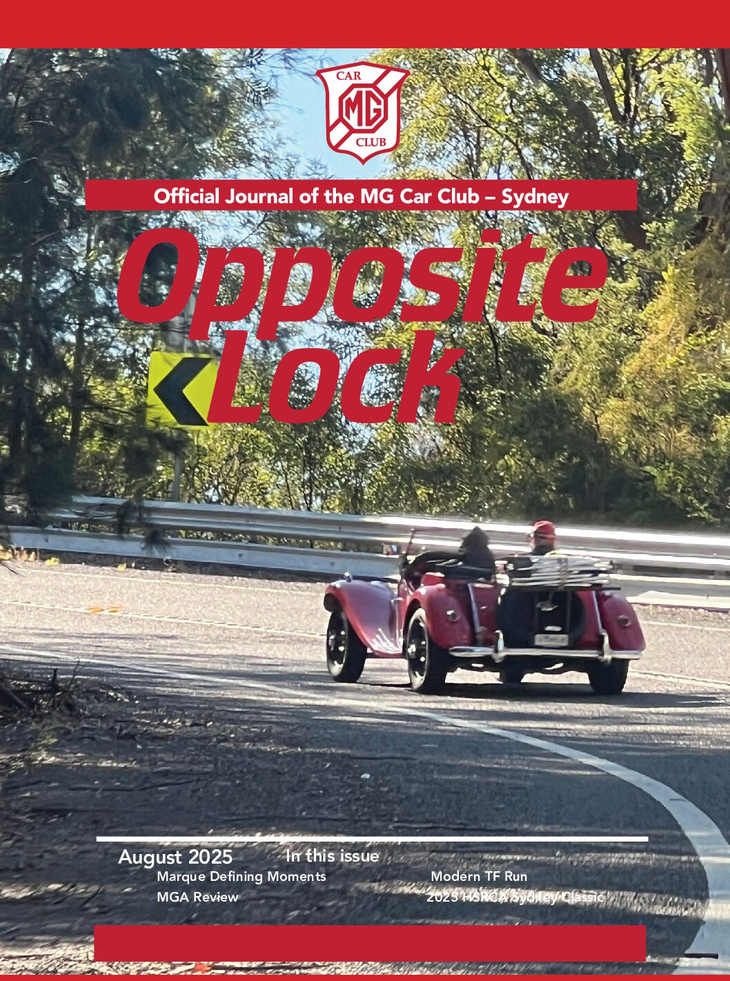 Opposite Lock, August 2025 - The MG Car Club Sydney